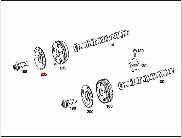 MERCEDES Mercedes-Benz OEM C300 Variable Valve Timing-sensor Ring ...