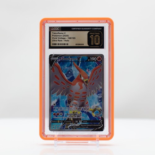 Pokemon Talonflame V Holo #168 Ultra Rare Vivid Voltage 2020 - CGC 10 ...