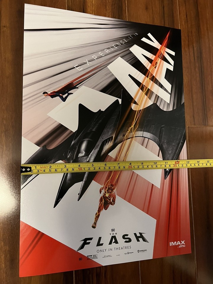 The Flash Movie Poster AMC Exclusive Batman Michael Keaton Ezra Miller ...