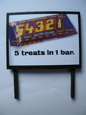 54321 Bar - Model Railway Billboard - N Gauge, OO Gauge & O Gauge | eBay UK