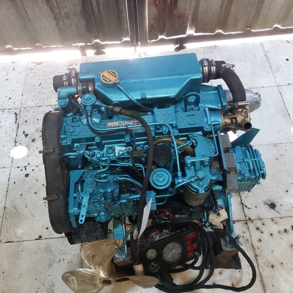 Used Perkins Prima M 50 inboard diesel marine good working ship by sea ...