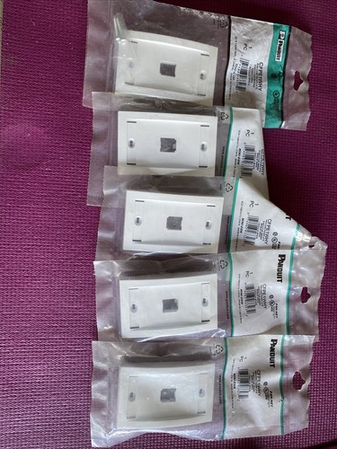 Panduit CFPE1WHY 5 pcs Mini-Com Faceplate Executive Series | eBay