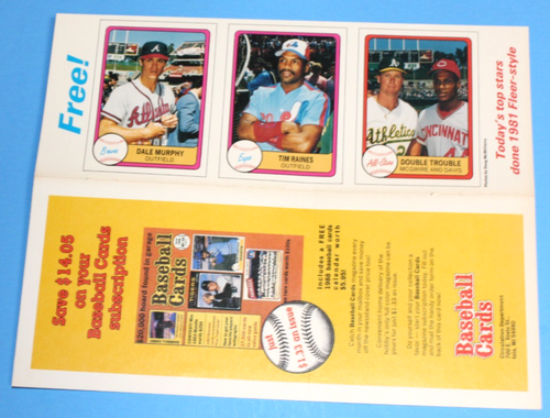 1987 Baseball Cards Magazine Baseball Card Insert Sheet (B) | eBay