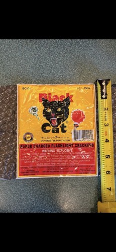 Black Cat Fireworks Brick Label And Back Wrap | eBay