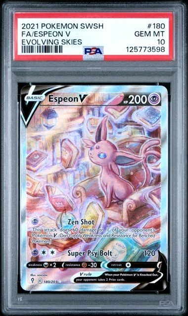 Espeon V 180 Current Market Value | Evolving Skies