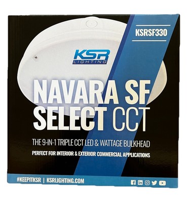 KSR Lighting KSRSF330 LED BulkHead CCT Selective, colour selective ...