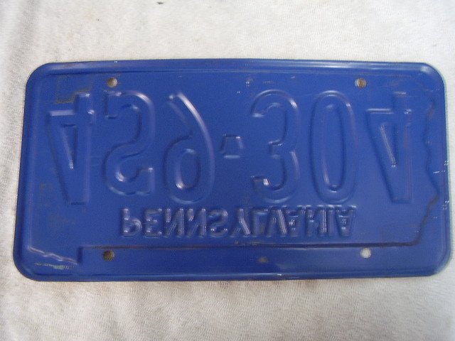 1970 PENNSYLVANIA LICENSE PLATE 4S9-304 | eBay