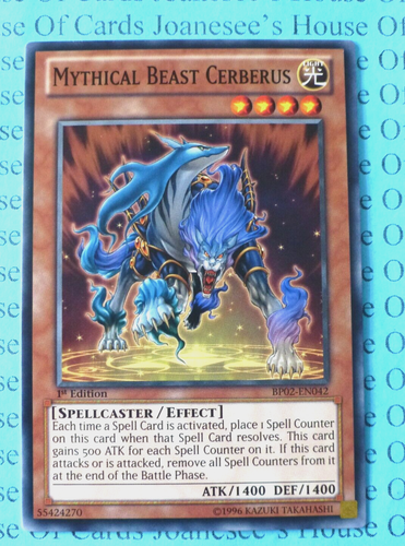 Mythical Beast Cerberus BP02-EN042 Yu-Gi-Oh Card 1st Edition New | eBay UK