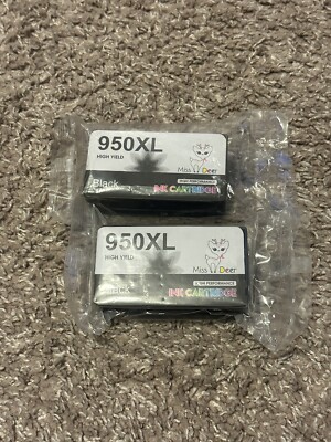 (Lot of 2) Miss Deer 950XL Black Ink Cartridge Replacements | eBay