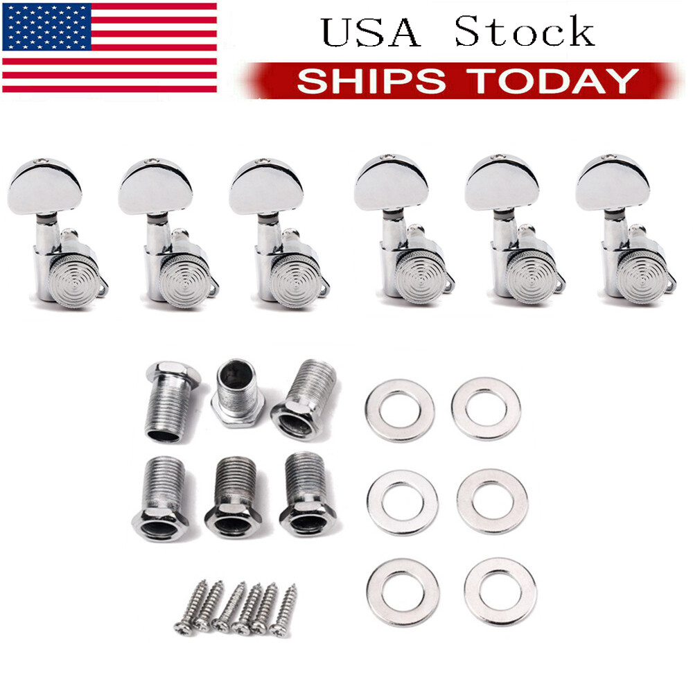 6R Inline Guitar String Tuning Peg Auto Locking Tuners Machine Heads ...