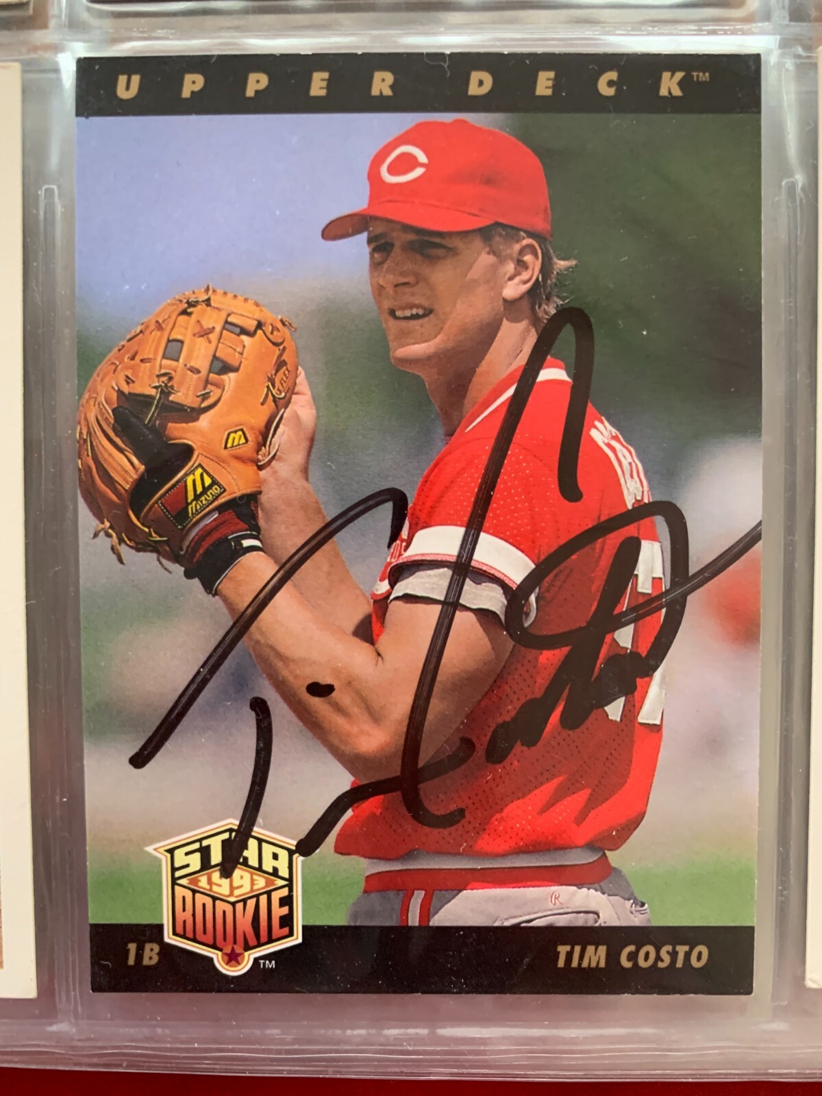 TIM COSTO AUTOGRAPHED SIGNED 1993 UPPER DECK STAR ROOKIE CARD COA | eBay