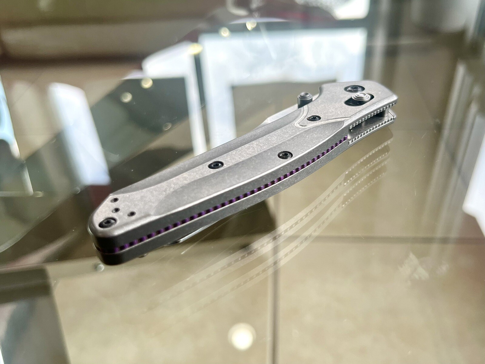 Benchmade Knife 941 Titanium Osborne, Ti S30V RARE Gold, Luxury Vintage ...