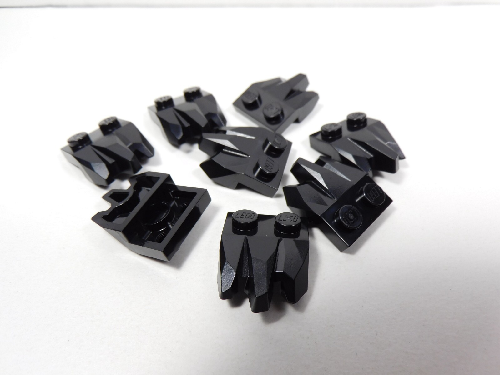 LEGO 8 Black 2x2 Modified Plates w/ Teeth Claws R8 | eBay