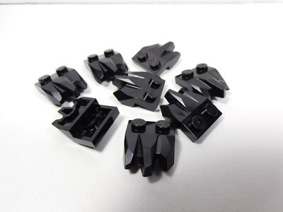 LEGO 8 Black 2x2 Modified Plates w/ Teeth Claws R8 | eBay