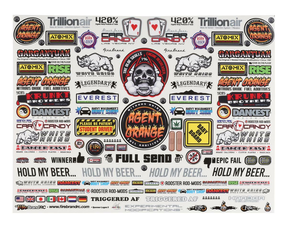 Firebrand RC Sponsor Logos 5 Decal Set (8.5x11") FBR1SCLDTL123 | eBay
