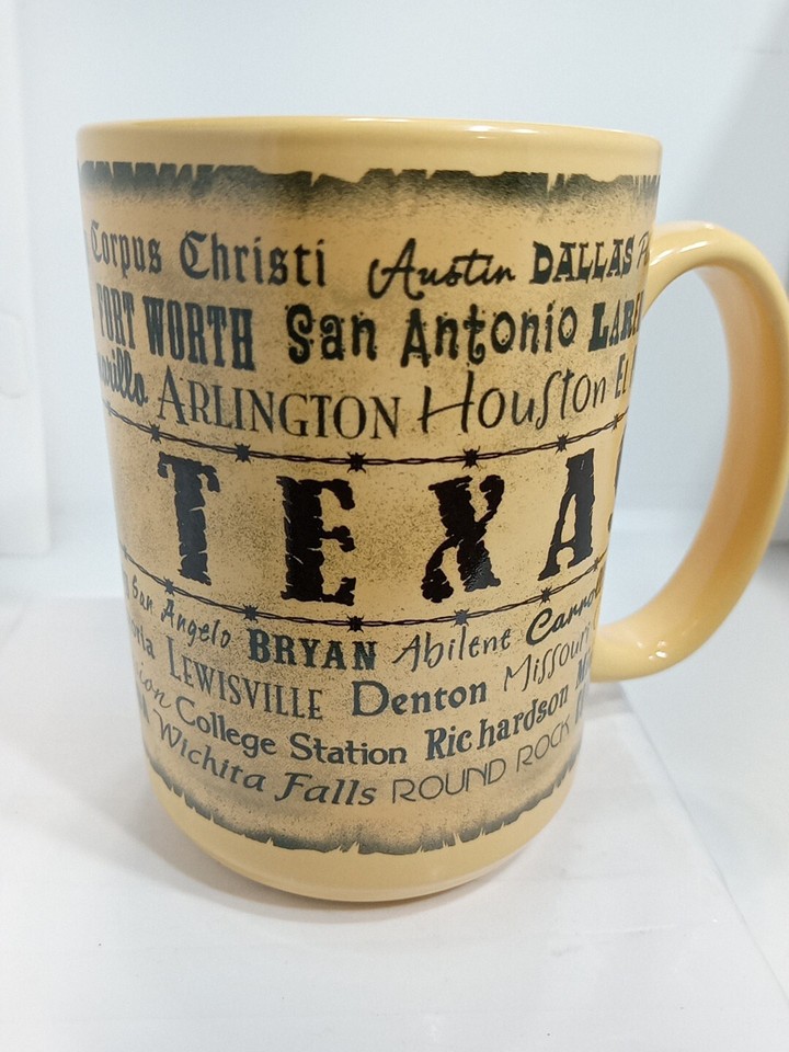 TEXAS COFFEE MUG. TEXAS MUG. TEXAS LANDMARKS Deco Mug. B313 | eBay