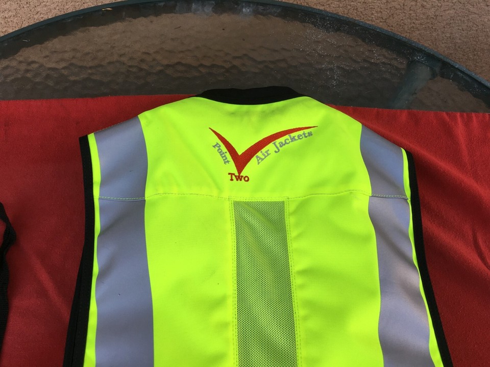 Point Two ProAir2 Motorcycle Hi-Vis Air Vest / Jacket Airbag / Tether ...