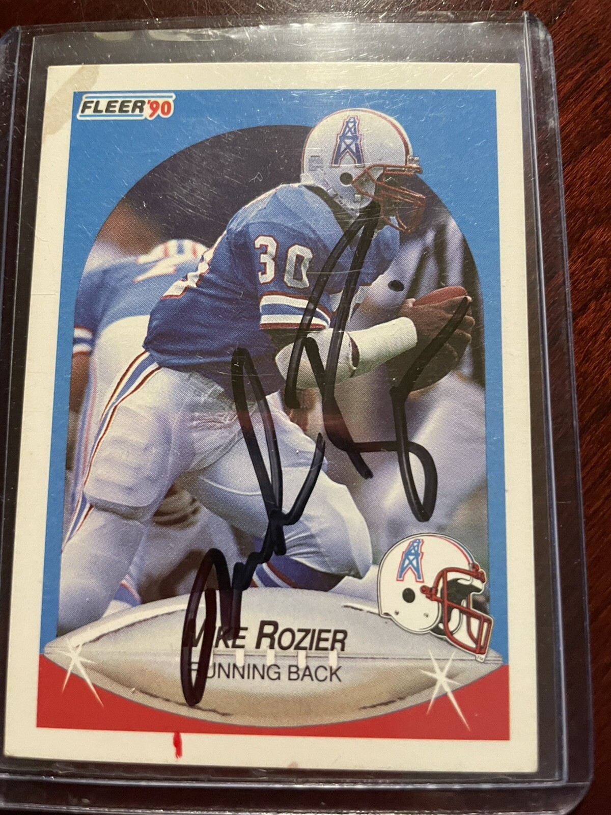 Mike Rozier Autographed Card Nebraska RB Huskers 1983 Scoring Explosion ...