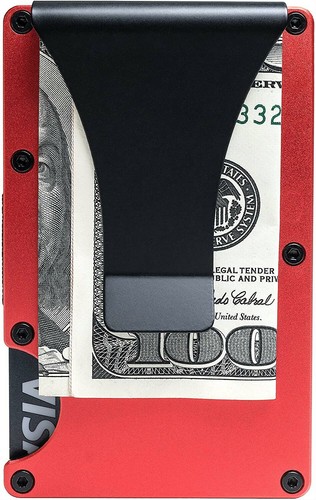 Minimalist Carbon Fiber Slim Wallet RFID Front Pocket EDC Wallet Money ...