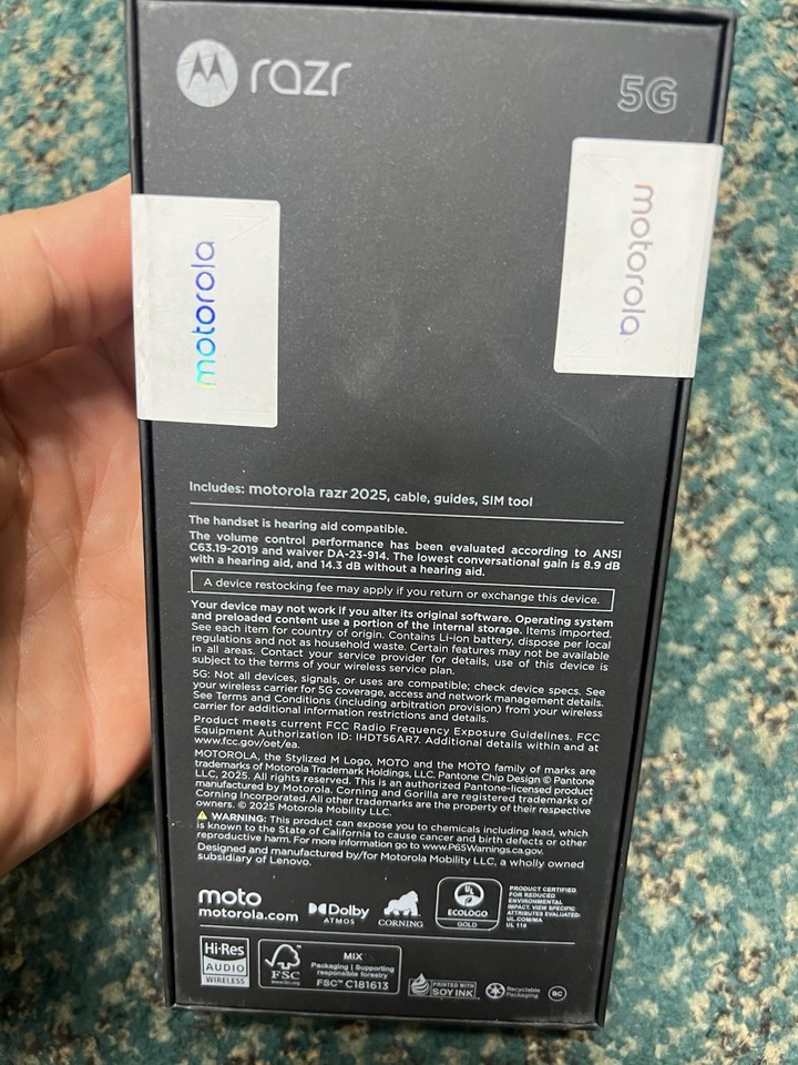 BRAND NEW! Motorola RAZR 2025 5G (XT2553) 256GB GSM 🔓 UNLOCKED - SEALED ...