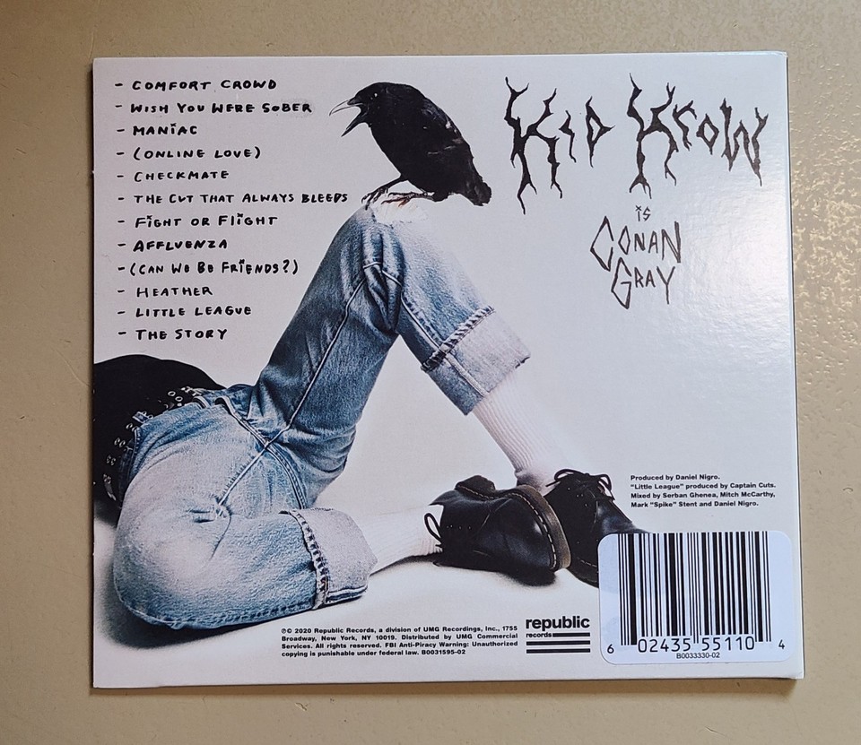 SIGNED Conan Gray Kid Krow 2020 Debut Album CD | eBay