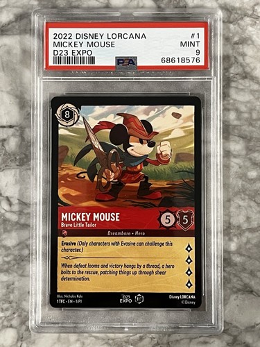 2022 DISNEY LORCANA PROMO D23 EXPO #1 MICKEY MOUSE - BRAVE LITTLE ...