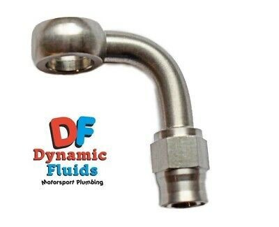 AN3 -3 (3/8") (M10) 90 Degree Stainless Steel Banjo / UNF + Metric ...