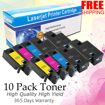 10 Multi-Pack 1250 Toner Set Dell 1250c 1355cnw 1350cnw 1355cn C1760nw ...