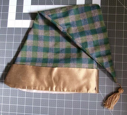 Victorian Mens Scrooge Nightcap Cap Santas Elf Hat Costume Regency ...