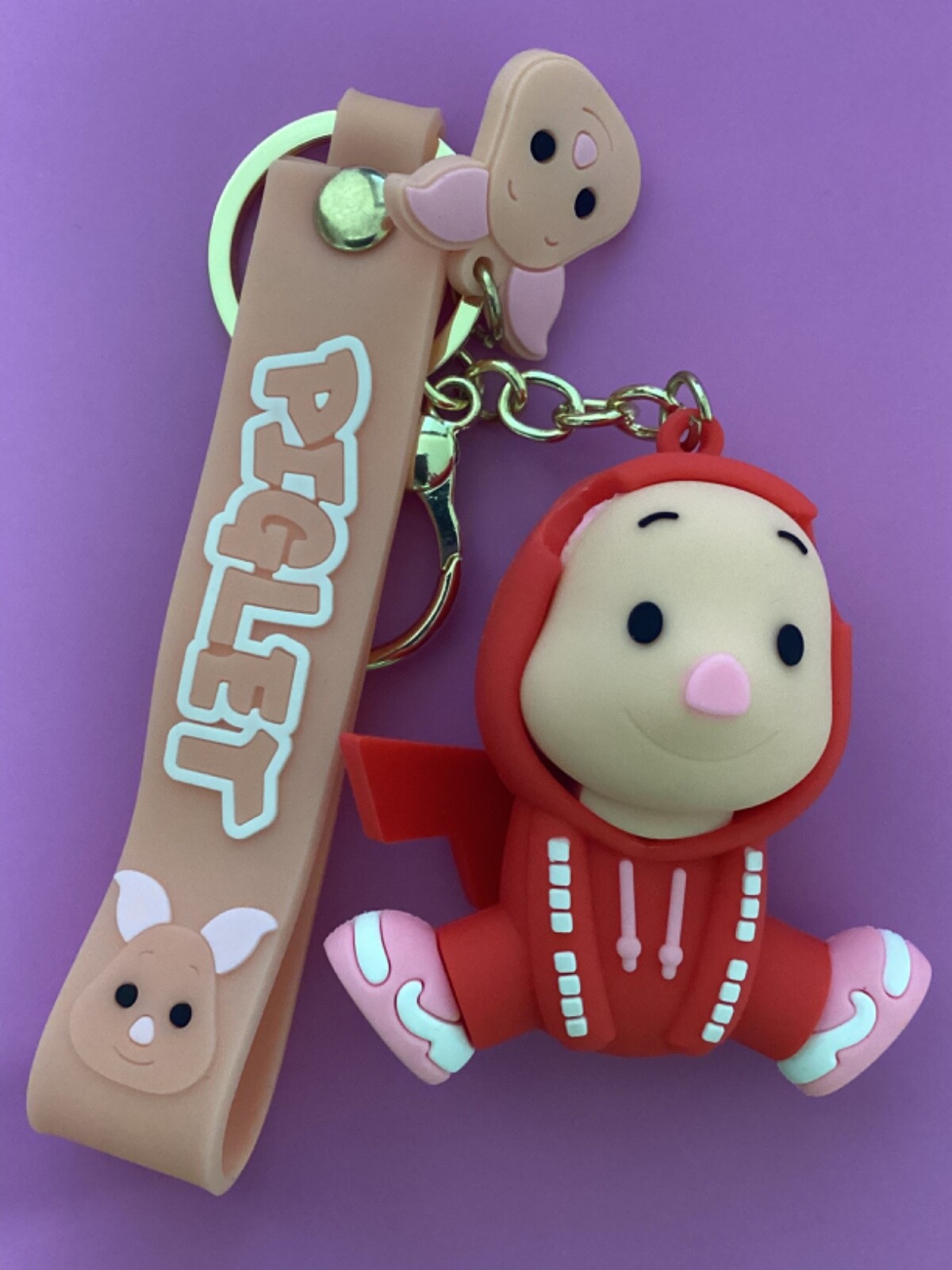 3D Rubber Keychain With Piglet Character Keychain Key Ring No-5 | eBay ...