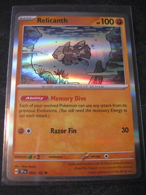 RELICANTH 2024 Pokemon Scarlet and Violet Temporal Forces #084 HOLO R ...