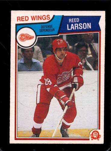 1983-84 O-PEE-CHEE #125 REED LARSON EXMT RED WINGS *X70576 | eBay
