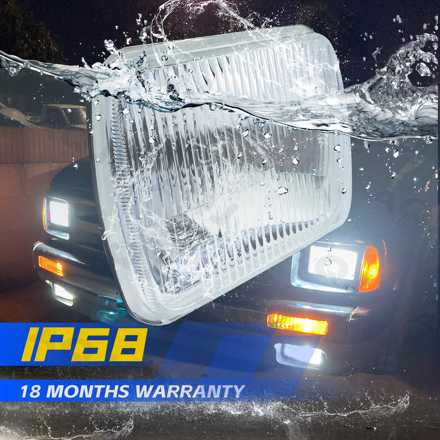 For Pontiac Trans Am 1998 1999 2000-2002 4pcs " LED Headlights Hi/Lo ...