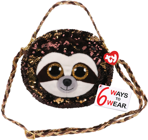 2019 TY Flippables Sequin DANGLER the Sloth 9" Fashion Purse 6 Way to ...