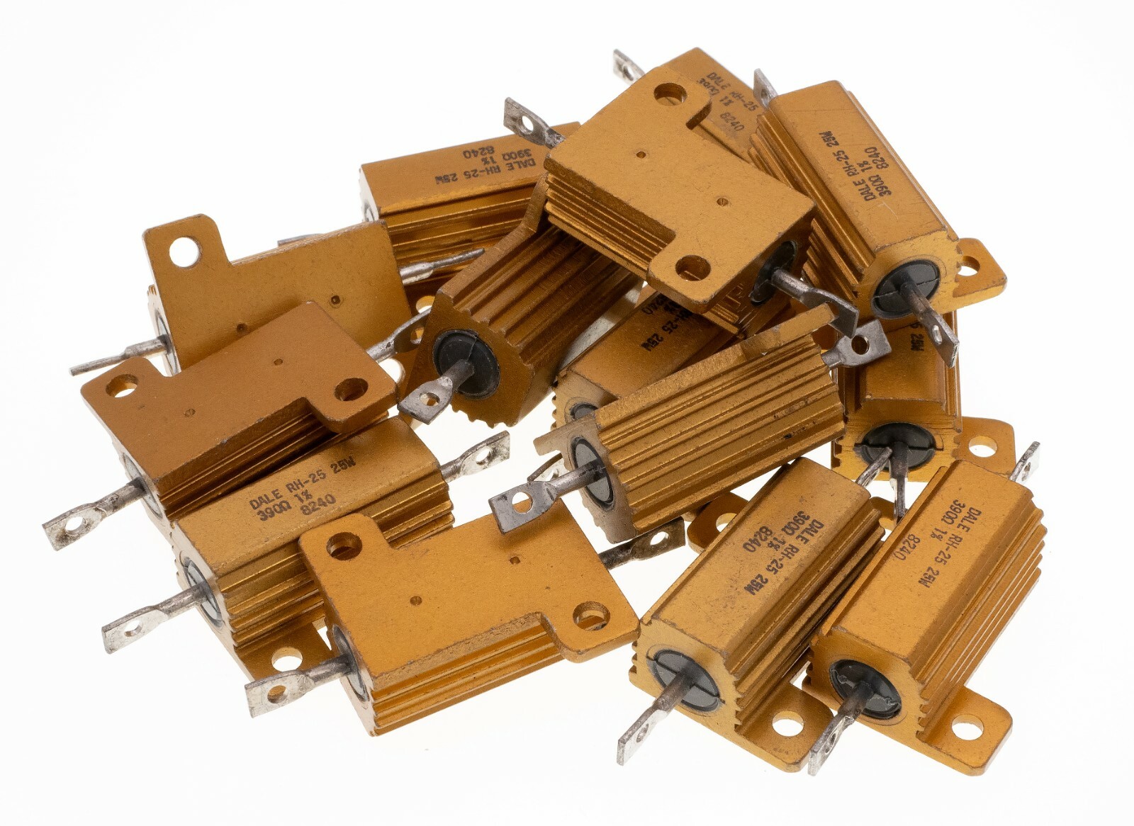 DALE RH-25 Wirewound Chassis Mount Resistor, 25W, Anodized Aluminum ...