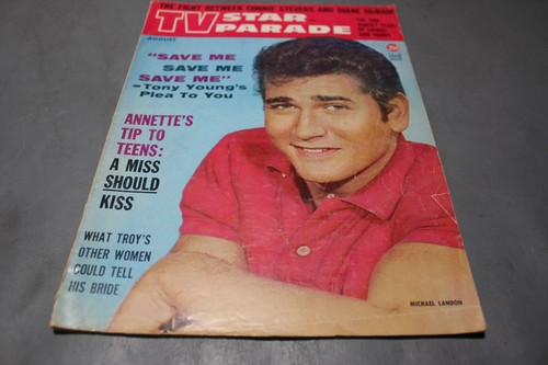 1961 Aug TV STAR PARADE VTG Magazine Michael Landon / Annette Funicello ...