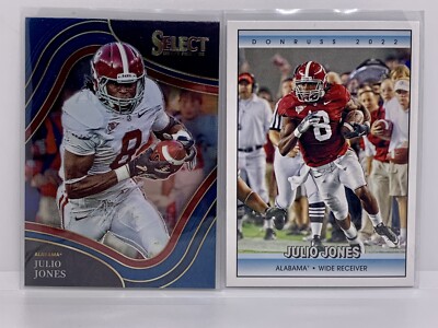 2022 Julio Jones Alabama 2 Card Lot - Select Draft Picks & Chronicles ...
