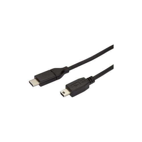 StarTech USB C to Mini USB Cable 6 ft / 2m M/M USB 2.0 Mini USB Cord ...