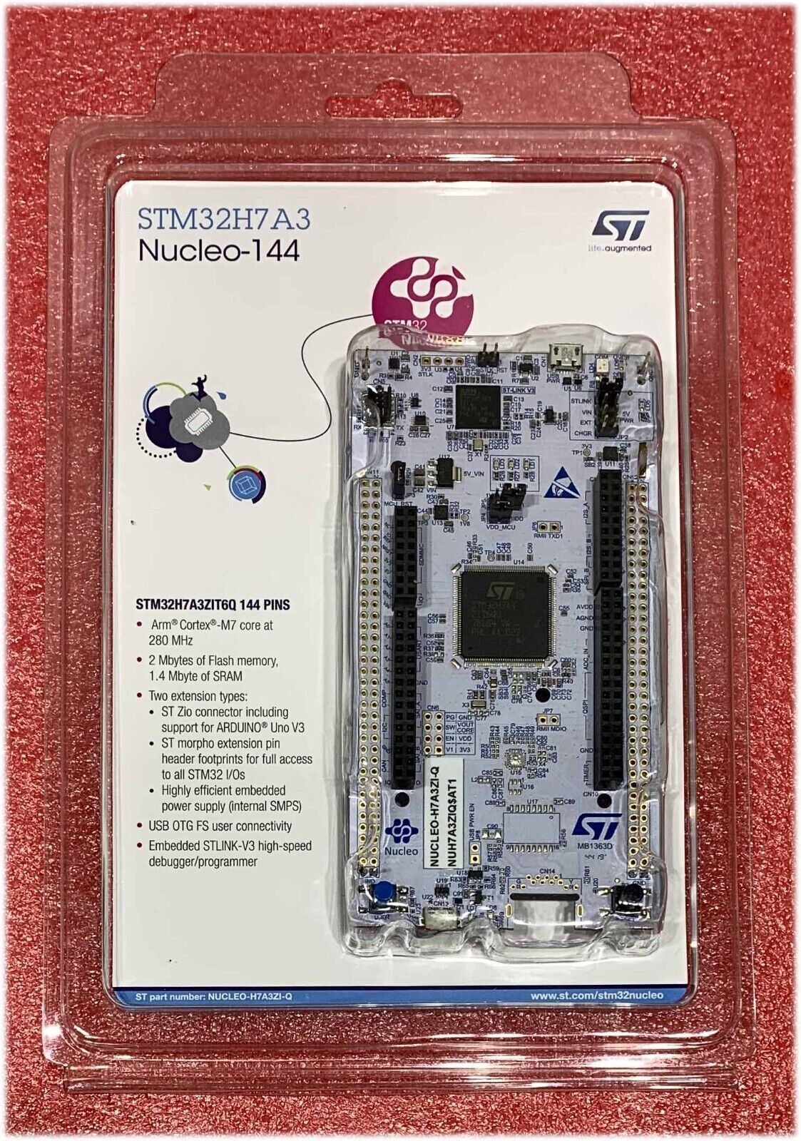 STM32H7A3 Nucleo-144 NUCLEO-H7A3ZI-Q NUH7A3ZIQ$AT1 STM32H7A3ZIT6Q ...