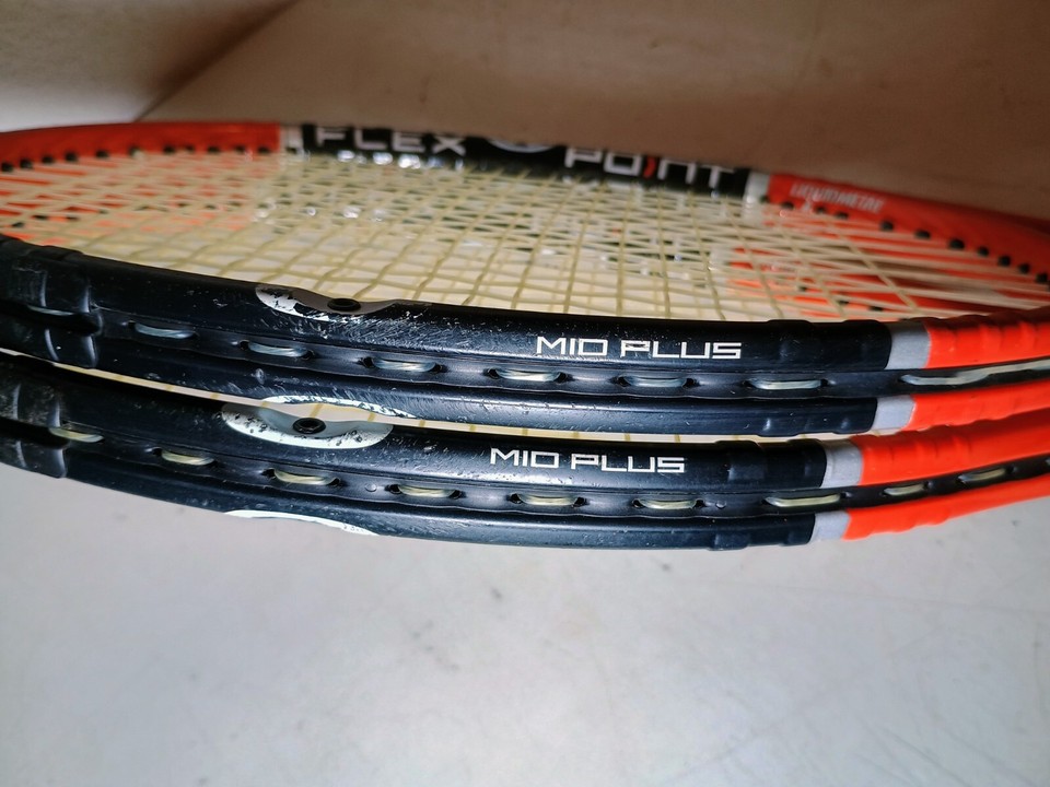SET OF 2 - Head Radical Flexpoint Mid-Plus Tennis Racquets - 4 5/8 ...