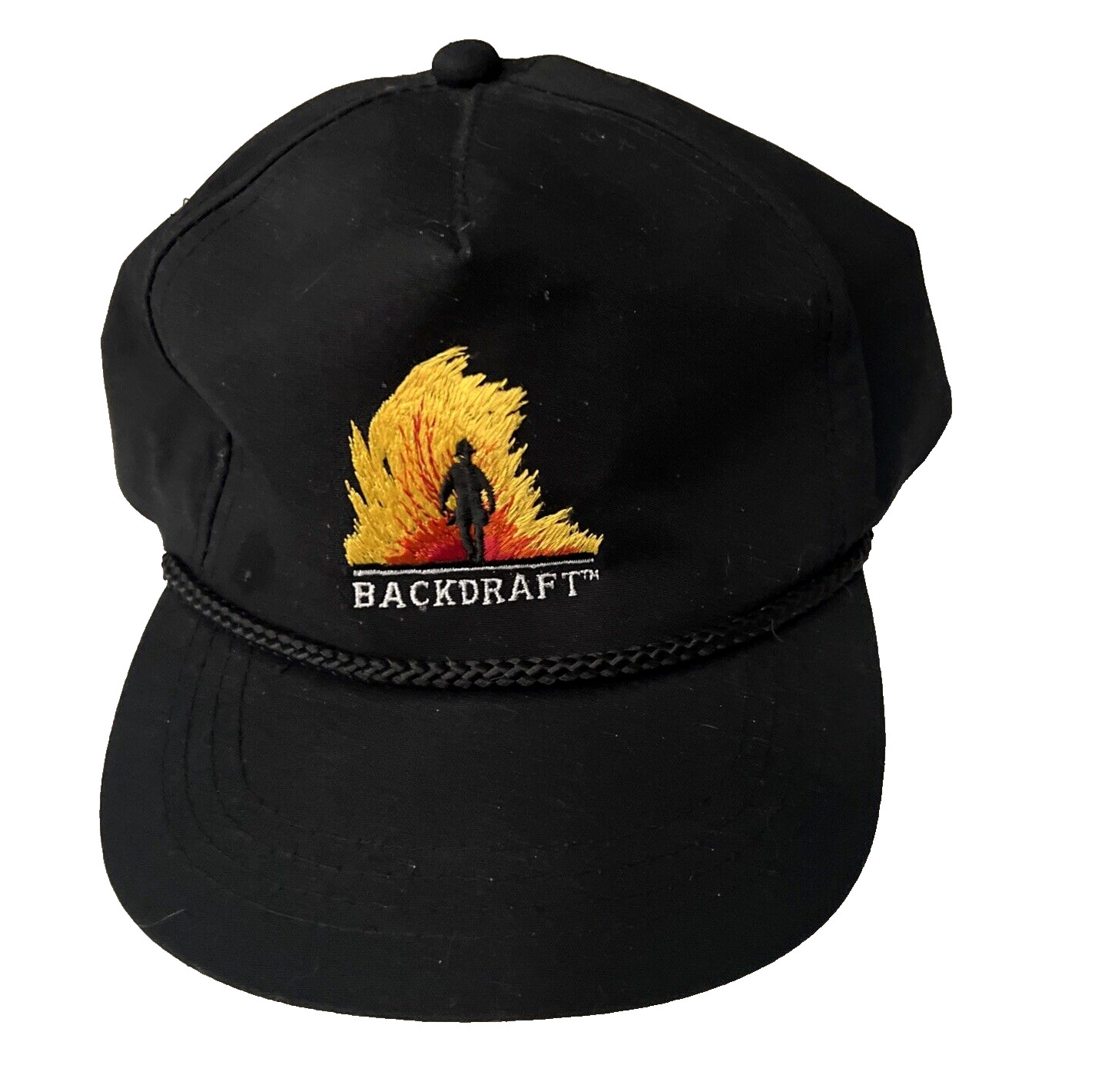 VTG 90s Backdraft Movie Fire Firefighting Snapback Tr… - Gem