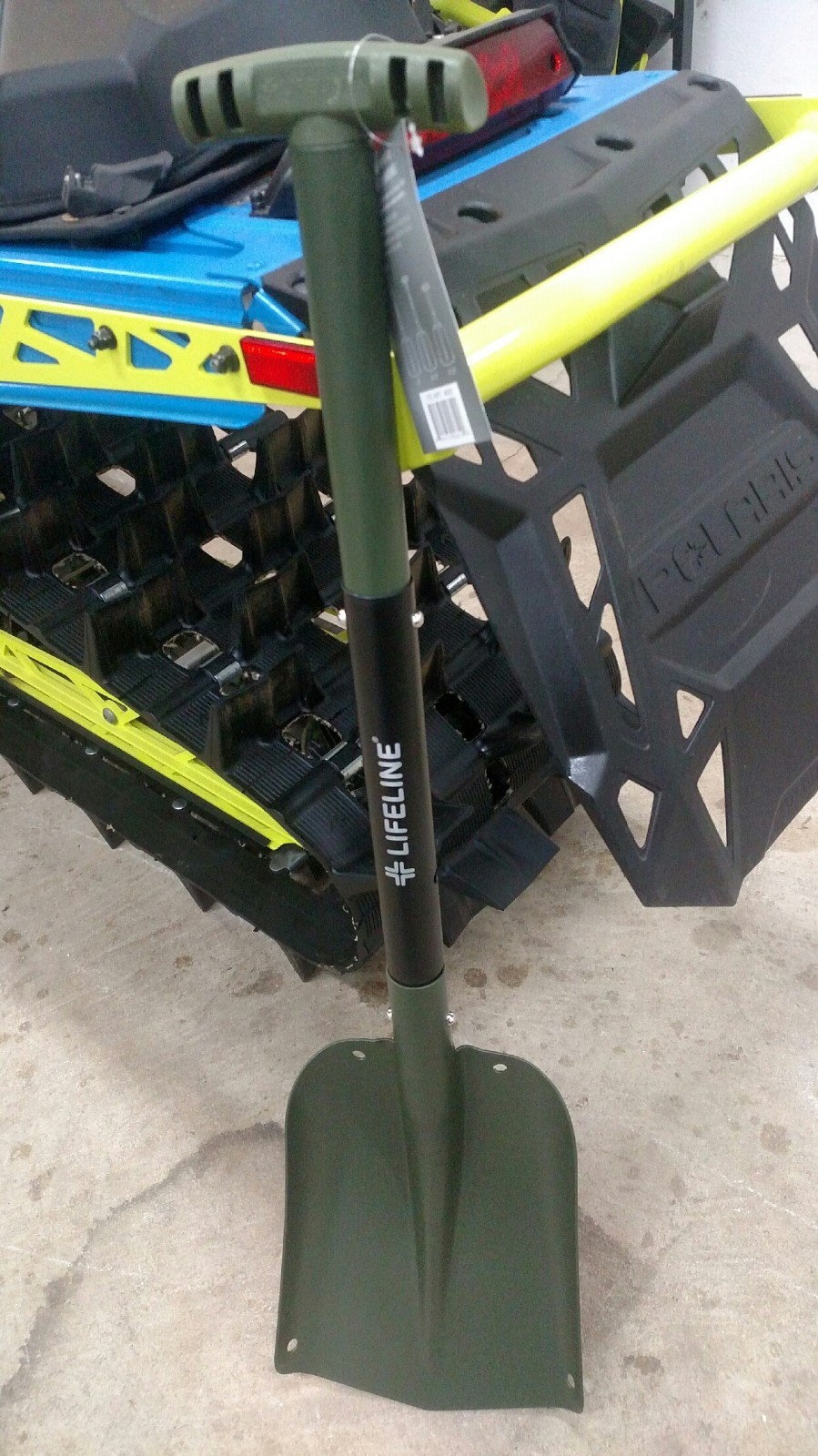 1 Olive Aluminum Snowmobile Shovel Polaris Yamaha SkiDoo Arctic Cat ...