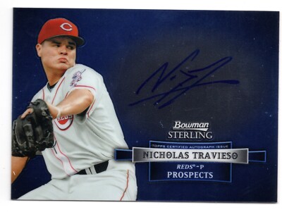 2012 Bowman Sterling Prospect Nicholas Travieso Autograph - Cincinnati ...