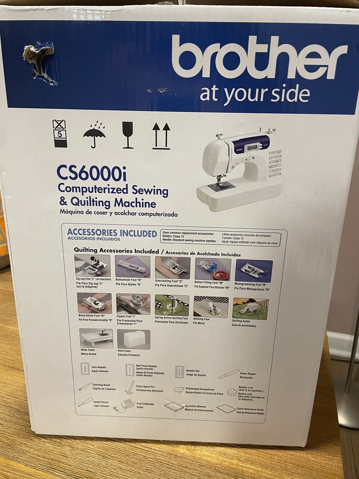 Brother CS6000I Computerized Sewing Machine with Wide Table for sale ...