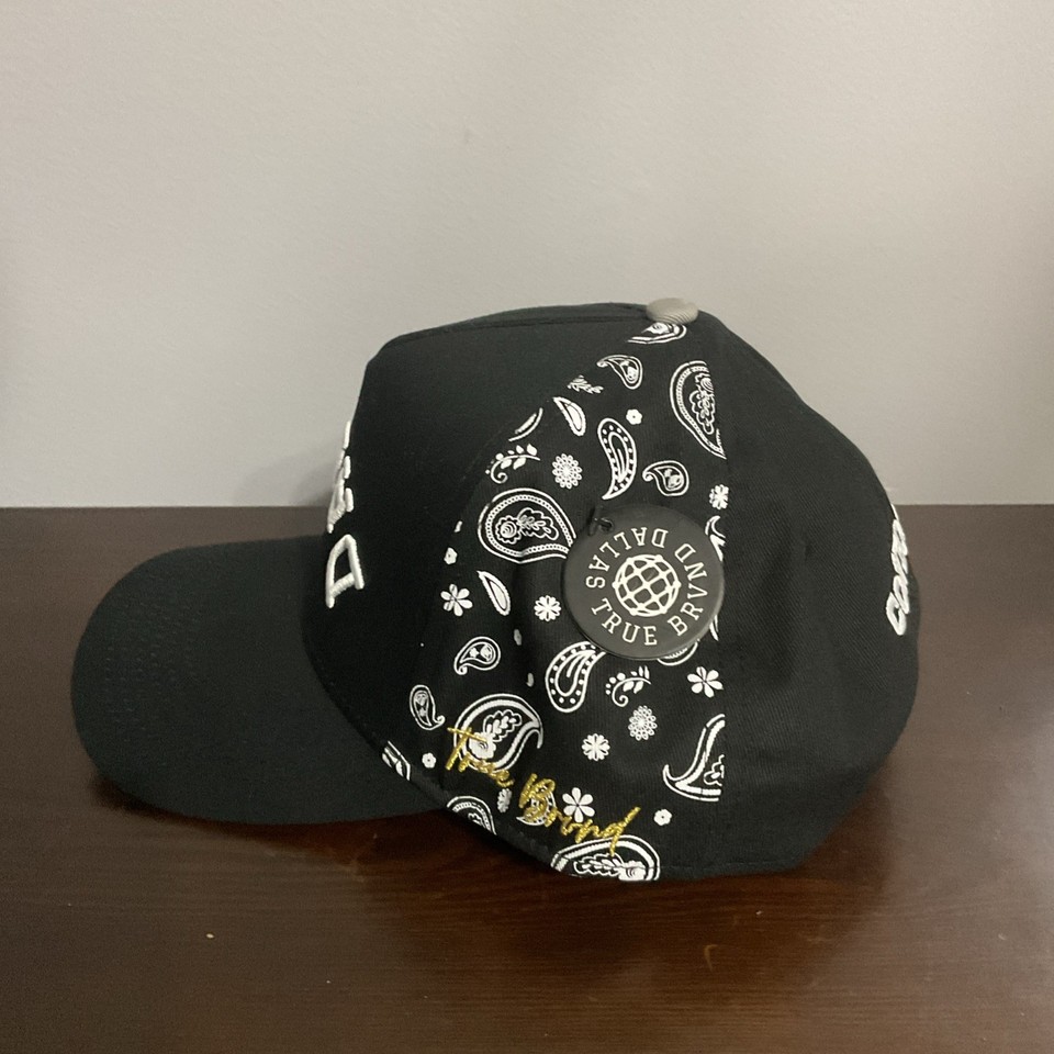 Dallas Cowboys X True Brvnd Upside Down Hat Cap Snapback Black Paisley ...