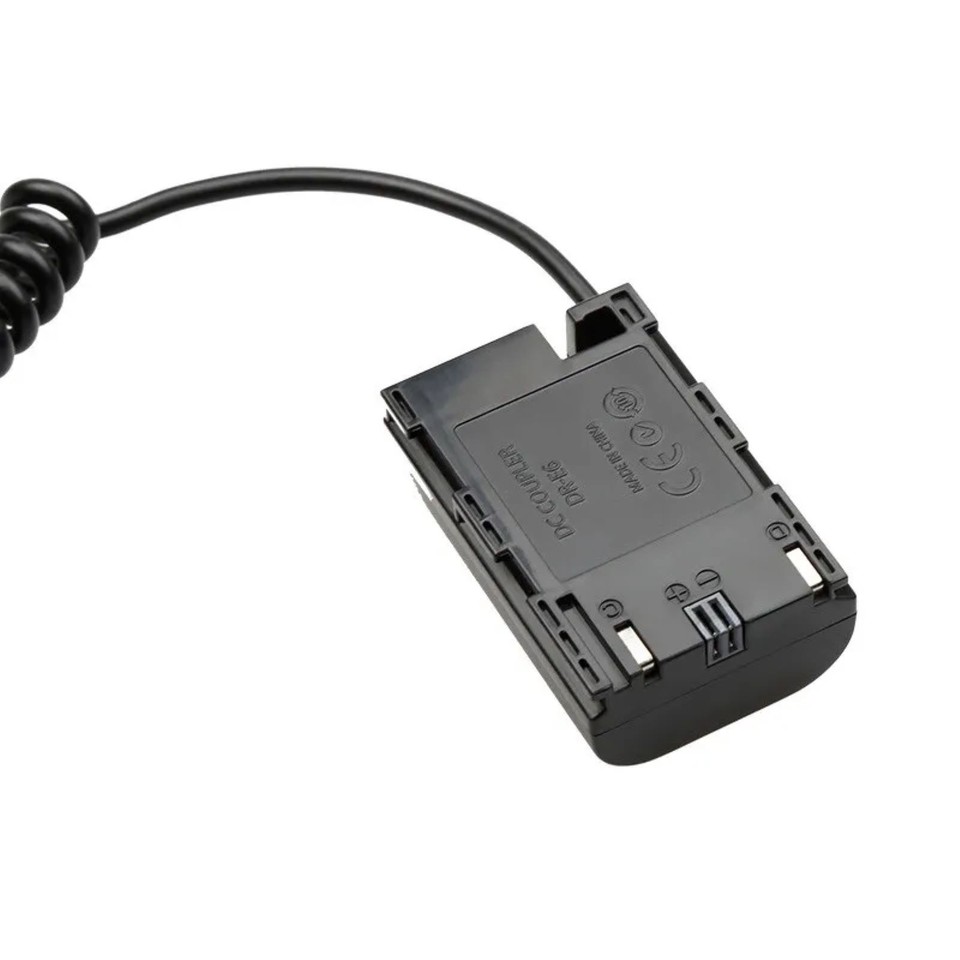 Decoded LP-E6 Dummy Battery DR-E6 DC Coupler Cable For Canon 5D2 5D3 ...