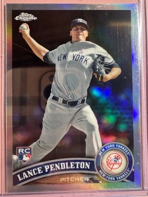 2011 Topps Chrome Refractor Lance Pendleton RC #196 New York Yankees | eBay