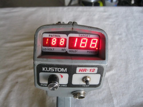 Kustom Signals HR-12 Police Radar Gun-Refurbished-Mov/Sta radar-with ...