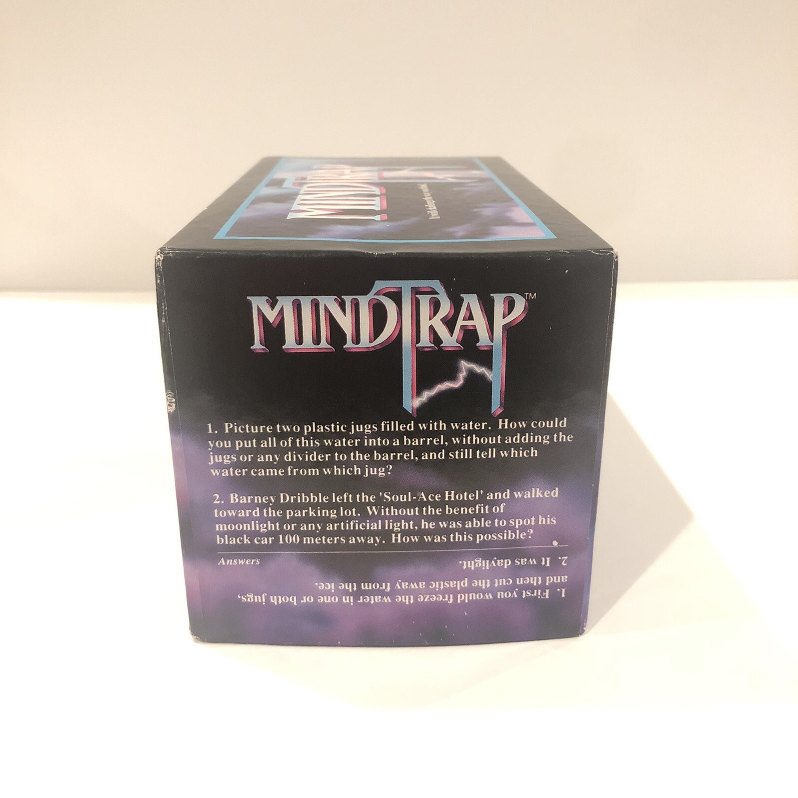 Mindtrap 1991 Pressman Card Game The Game That Will Challenge The Way ...