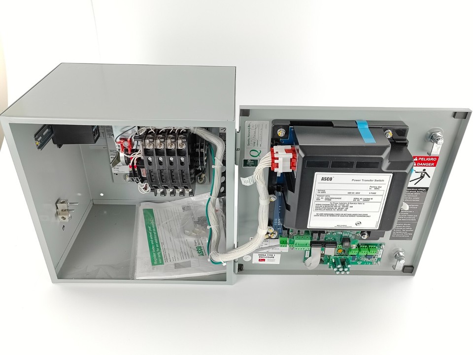 New ASCO Automatic Transfer Switch 480 Volt 104 Amp D03ATSB30104NGXC | eBay